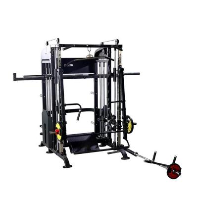 China 4 in 1 Multi Functional Smith Machine Cable Crossover Trainer Power Rack for sale