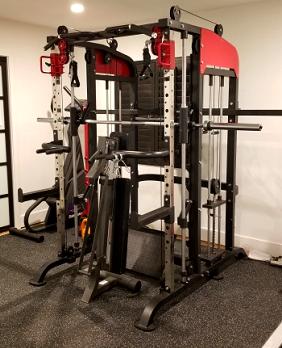 Quality 4 in 1 Multi Functional Smith Machine Cable Crossover Trainer Power Rack for sale
