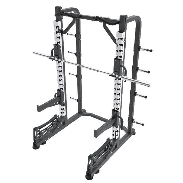 Quality Commercial Grade Heavy Duty Steel Smith Machine and Power Rack with Plate Loaded Design for sale