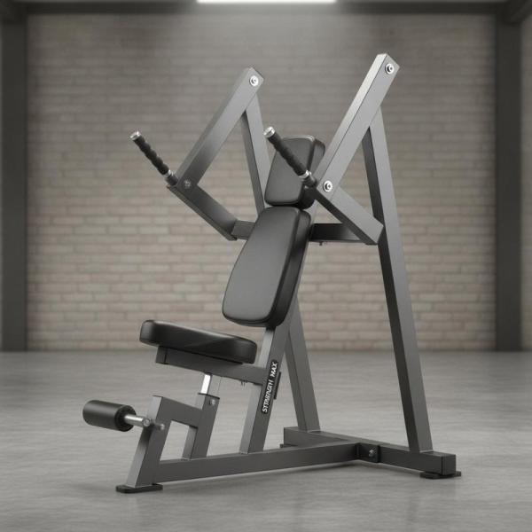 Quality Plate Loaded 85 Degree Seated Shoulder Press Machine for Upper Body Strength Training in Heavy Duty Steel for sale