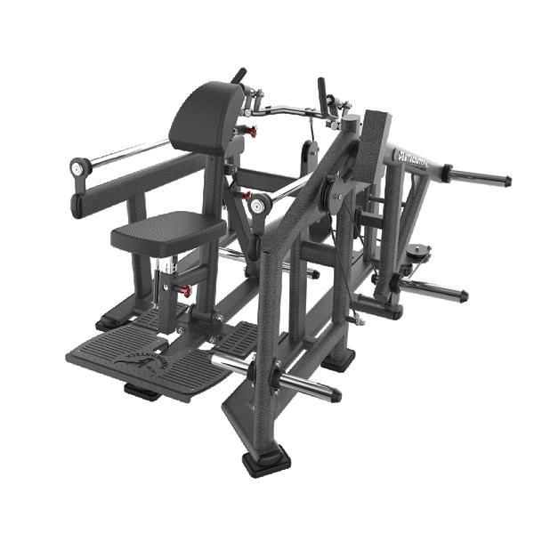 Quality Heavy Duty Steel Linear Rail Plate Loaded Row Machine with Low Lumbar Compression Design and 1960*1440*1050mm Size for sale
