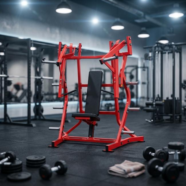 Commercial Lateral Super Incline Press Machine - Side view