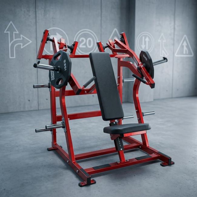 Commercial Lateral Super Incline Press Machine - User demonstration