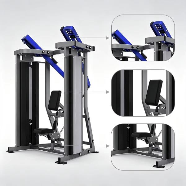 Quality Seated Back Extension Machine Commercial Selectorized Gym Equipment for Lower for sale