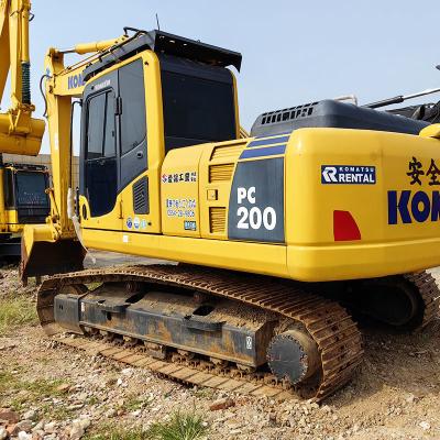 China Hydraulische gebruikte Komatsu graafmachines PC200-8 Zware machines 20 ton Te koop