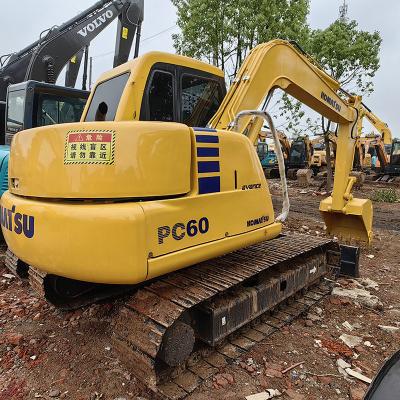 China PC60-7 6T Gebruikte Komatsu graafmachines Tweedehands Komatsu Crawler Graafmachine Te koop