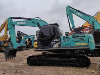 Cina 0.93m3 Bucket Kobelco Excavator Sk200 Usato di seconda mano Crawler Excavator 20000kg in vendita