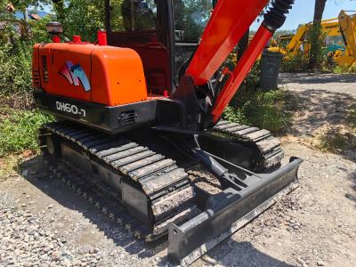 Cina 6ton Used Doosan Mini Excavator DH60 Excavator 0.2m3 Bucket Used Mini Track Hoes in vendita