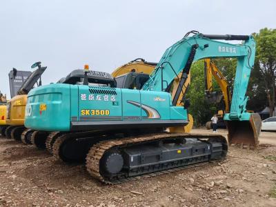 Cina 35T Kobelco escavatore usato Sk350 36100kg scavatore macchina di costruzione in vendita