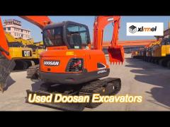 Originele merk Doosan Gebruikte DX60 Mini Graafmachine 6Ton Crawler Digger voor de bouw