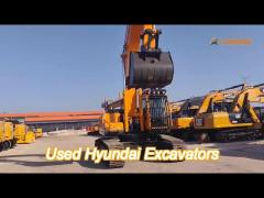 30 ton Hyundai Gebruikte graafmachines Backhoe Digger 1.45m3 Capaciteit Zware apparatuur machine