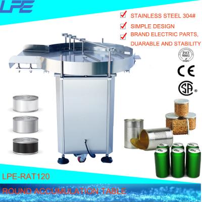 China Lata redonda Dia130mm 40cans/Min Bottle Accumulation Table à venda