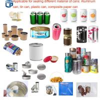 China 1700W 1 Head Automatic Can Sealing Machine For Snacks for sale