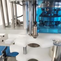 China 35cans/Min Automatic Can Seaming Machine , 4 Rollers Aluminum Can Sealer Machine for sale