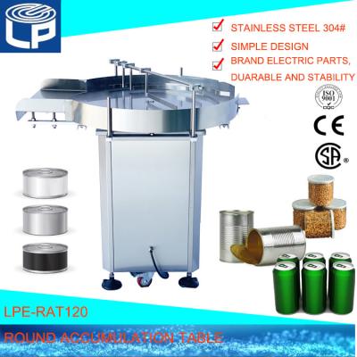 China Classificando a tabela 35cans/Min Round Unscrambler da acumulação da garrafa da lata H40mm à venda