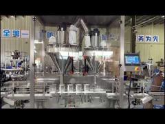 double heads auger filler