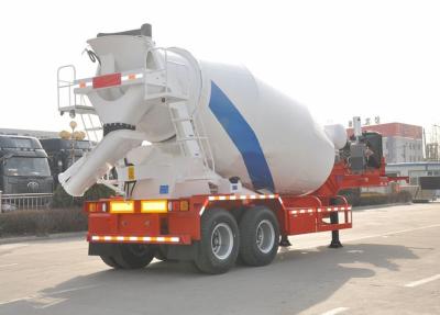China 10cbm 2axles concrete mixer semi trailer 12cbm 2axles concrete mixer semi trailer for sale
