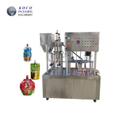 China KOCO Small semi automatic filling / cover dropping / capping / bag dropping machine for sale
