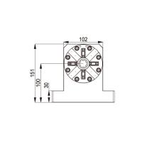 China SY-ER009 Vertical Mounted Pneumatic Chuck For CNC Machine Tools for sale