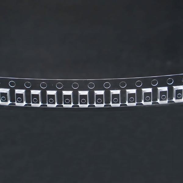 Quality Durable Transparent PET Carrier Tape For Compact Square Component Packaging for sale