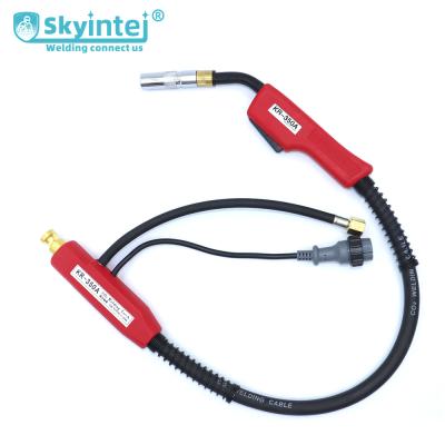 China KR350A MIG Welding Torch Heat Resistant Smooth Wire Feed Brass Nozzle Anti Oxidation for sale