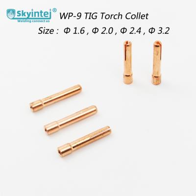 China Copper Alloy WP9 Tig Torch Collet for Tungsten Electrode Fixation for sale