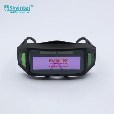 China Polycarbonate Lens Welding Goggle 90X32mm Viewing Area UV IR Protective for sale
