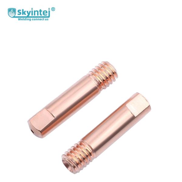 Quality Skyintej M6 Thread 15AK Contact Tip Copper/Brass Welding Nozzle MIG Torch Spare Parts for CO2 Welder for sale