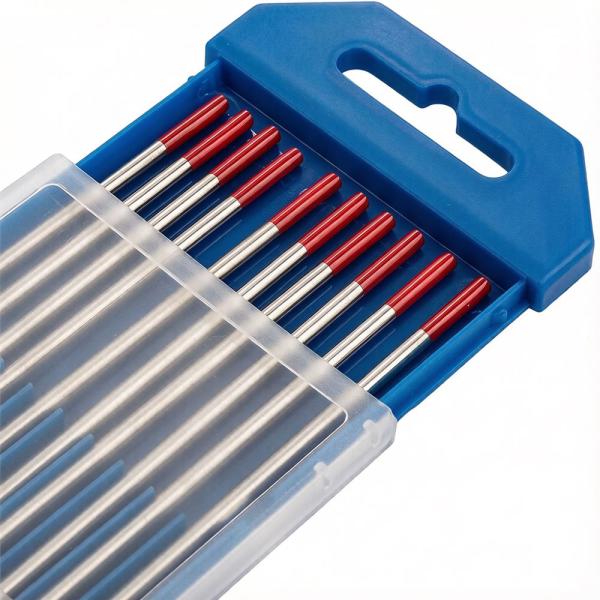 Quality TIG Welding Parts WT20 Thoriated Tungsten Needle Tungsten Electrode Argon Arc Welding Red Head Tungsten Needle 1.6/2.4/3.2mm for sale