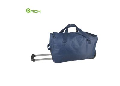 China Rolling Luggage Bag 600d Polyester Wheeled Duffle with One Front Big Pocket for sale