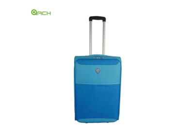China Economic 600D Polyester Trolley Case Soft Sided Luggage with in Line Wheels for sale