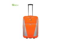 China 600D Economic Polyester Soft Sided Luggage with Two Front Pockets for sale