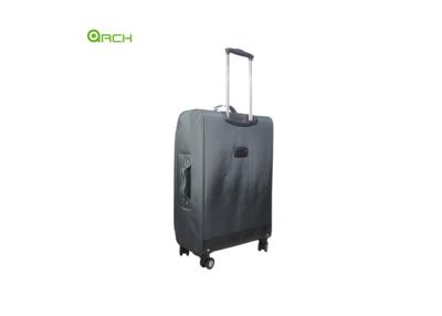 China 300D Polyester Trolley Case Soft Sided Luggage with Double Spinner Wheels for sale