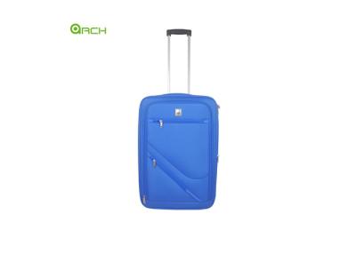 China 600D Polyester Trolley Case Soft Sided Luggage with Two Front Pockets and Skate Wheels for sale