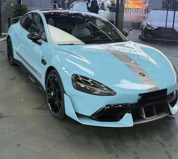 Quality TPU Crystal Ocean Breeze Blue Car Wrap Film PET Heat Self Healing Anti Scratch Hydrophobic Auto Body Paint Protection Film for sale