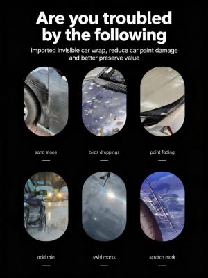 China Hydrophobic TPU 7.5mil Clear PPF High Gloss Heat Self-Healing Anti-Scratch Paint Protection Film 5-Year Warranty for sale