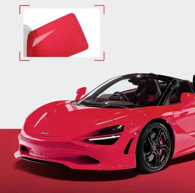 China TPU Crystal Strawberry Red Car Wrap Film PET Heat Self-Healing Anti-Scratch Hydrophobic Auto Paint Protection Film for sale