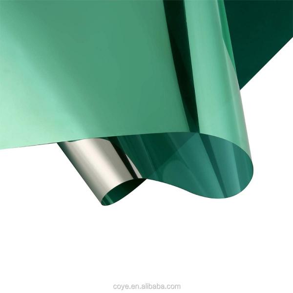Quality Green and Silver Window Film Privacy Protection One Way Mirror Thermal-Insulation UV-Blocking Sunscreen Film for Home Office for sale