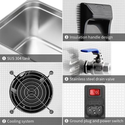 Cina 3018 pulitore ultrasonico JP-100S della pistola di gallone 40KHz SUS304 in vendita