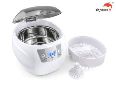 Cina Pulitore ultrasonico del CD, dei gioielli e di vetro di acciaio inossidabile degli Skymen 750ml 35W 40KHz in vendita
