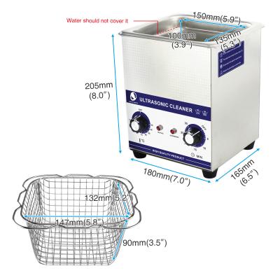 Cina SKYMEN ultrasonici ultrasonici JP-010 del pulitore 40kHz dei gioielli del pulitore di vetro di Cannulated 2L in vendita