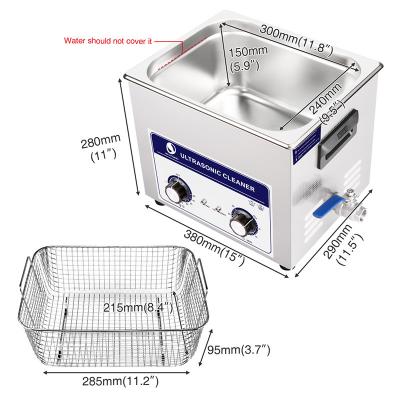 Cina Carro armato ultrasonico dentario del pulitore SUS304 di 300W 10L con il generatore d'impulsi regolabili in vendita