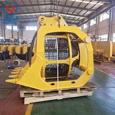 China ODM Hydraulic Crusher Demolition Excavator Attachment Rotating Bucket for sale