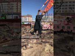 Sany Caterpillar Excavator montato per la frantumazione idraulica del calcestruzzo