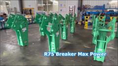 Fully Hydraulic Breaker R75: Best MSB MS250 Alternative for 6-9 Ton Excavators