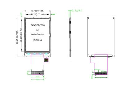 China 3.3V LCM Power Supply Screen , Polcd Touch Smart Display LCD Module Panel for sale