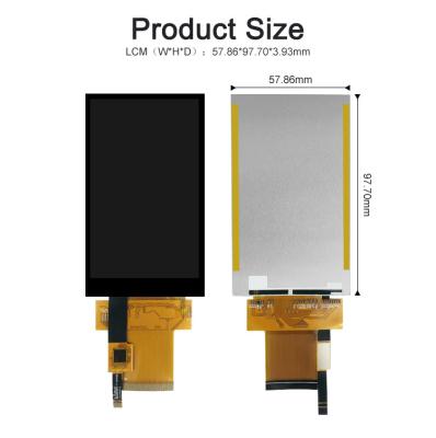 China 3,97 relação de vista completa do ângulo MCU da exposição 480x800 do IPS TFT LCD da polegada à venda