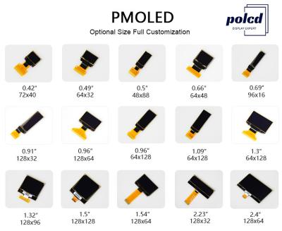 Китай Промышленное Polcd экран дисплея Oled 2,4 дюймов с модулями Mmoled желтого цвета микро- продается