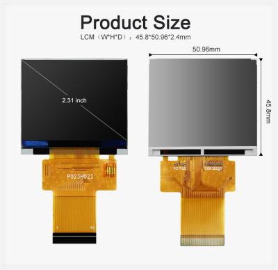 China Polcd Black 320*240 RGB TFT Display 18 Bit High Brightness 2.31 inch LCD Panel for sale