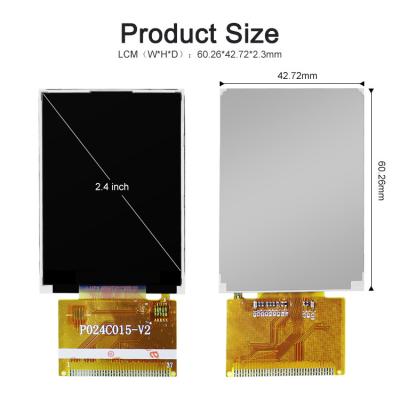 Cina Modulo LCD TFT Polcd ILI9341V 2,4 pollici Tft Spi 240x320 8080 MCU 8 bit in vendita